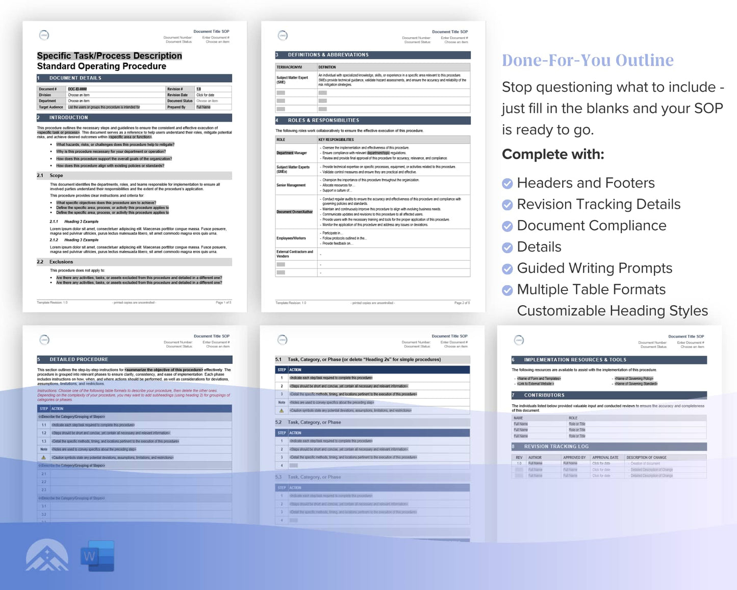 Simple SOP Templates | SOPs Without The Fluff