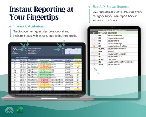 Master Document Register Template Excel | for Controlled Documents